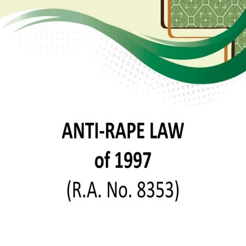 Power point anti rape law