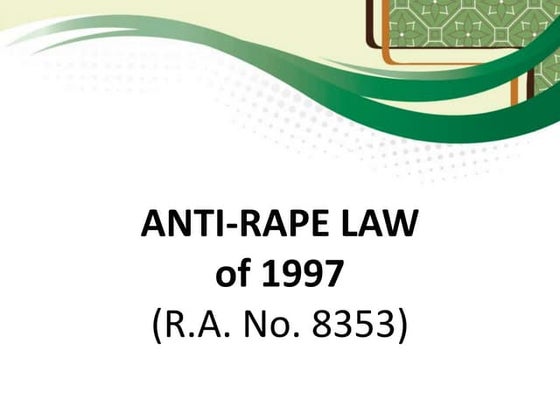 1. Overview of RA 8353 & RA 11648 Laws ” | PPT