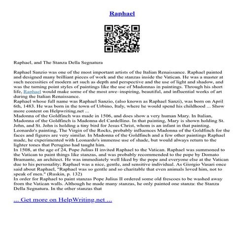Raphael | PDF