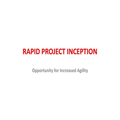 Rapid Project Inception | PPT