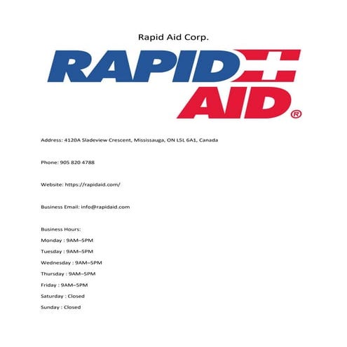 Rapid Aid Corp. | PDF