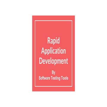Rapid application development | PPT