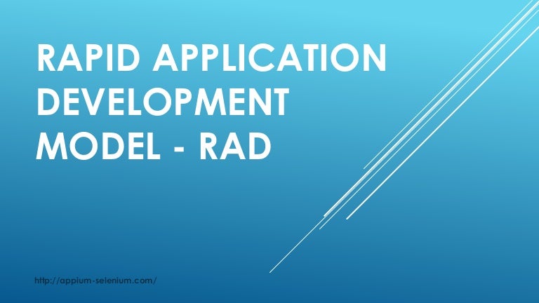 Rapid application development model
