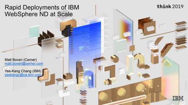 Rapid Deployments Of Ibm Websphere Nd At Scale Pptx Cloud Computing