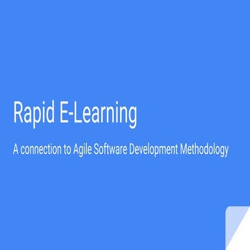 Rapid e learning | PPT