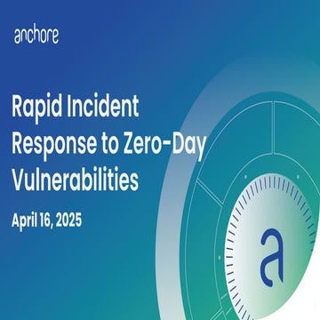 Rapid Incident Response to Zero Day Vulnerabilities | PDF