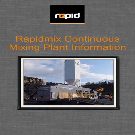 Rapidmix Continuous Mixing Plant Information | PDF