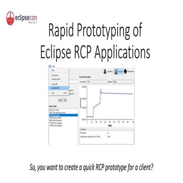 Rapid Prototyping Of Eclipse Rcp Applications 2017