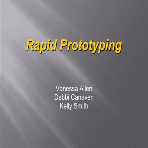 EDAE 638 -- Rapid Prototyping Instructional Design | PPT