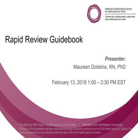 Spotlight Webinar: Rapid Review Guidebook | PPT