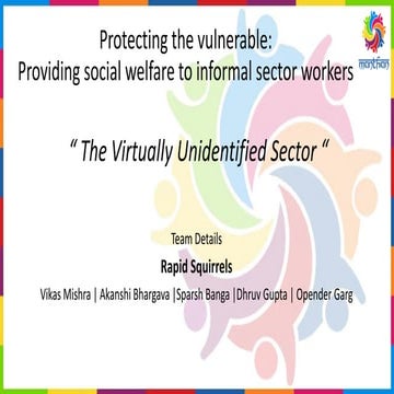 Protecting the vulnerable: Providing social welfare to informal sector ...