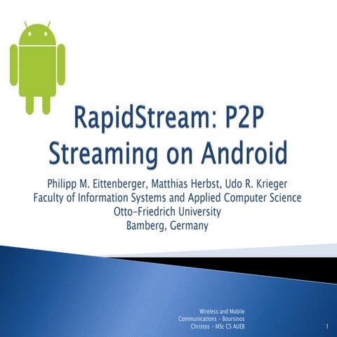 Rapid stream presentation | PDF