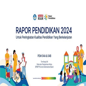 rapor pendidikan sekolah dasar tahun 2024 | PPTX