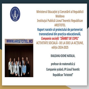 Raport narativ, proiect transnațional. 2024-2025.pptx