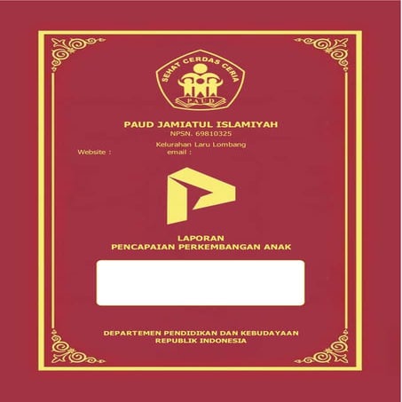 Raport paud tk kurikulum 2013 paud jamiah | DOCX