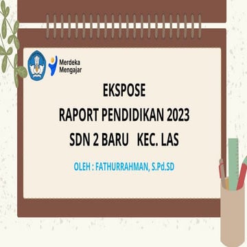 Rapaot pendidikan tahun 2023 fathurrahman.pptx