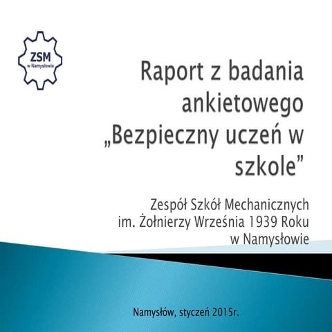 Raport z badania ankietowego | PPTX