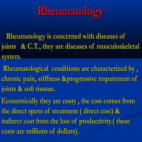 Medicine 5th year, all lectures/rheumatology (Dr. Rauf) | PPT