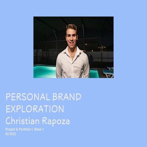 Personal Brand Exploration-ChristianRapoza | PPT | Free Download