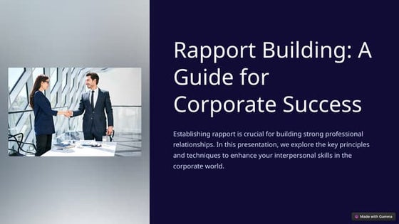 Rapport building | PPTX
