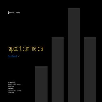 Rapport commercial | PPTX