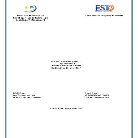 Rapport de stage Fiduciaire3 | PDF