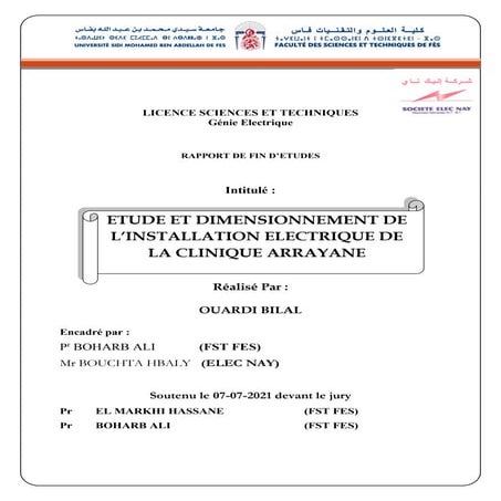 Rapport PFE installation electrique | PDF