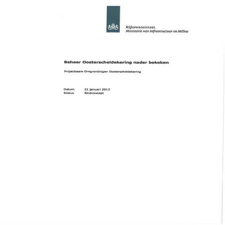 Rapport rijkswaterstaat | PDF