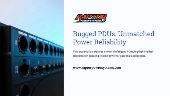 What Are The Benefits Of Using A Rack PDU? | PPT
