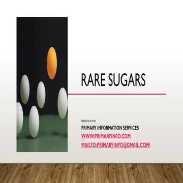 Rare sugars - database | PDF