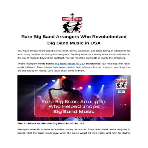 Rare Big Band Arrangers Who Revolutionized Big Band Music in USA.pdf