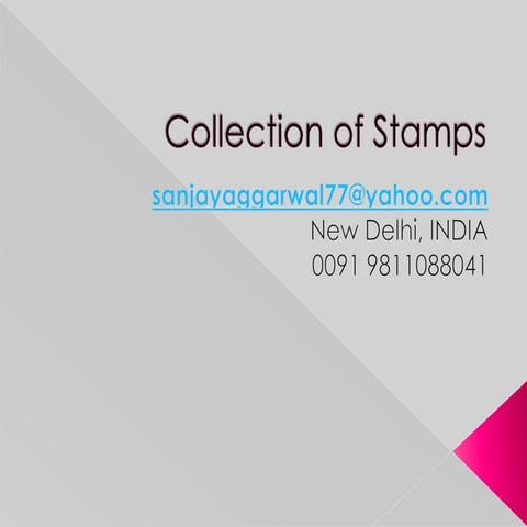 Collection of stamps | PPTX