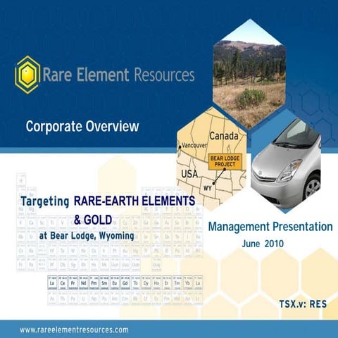 Rare Element Resources - June 2010 | PDF