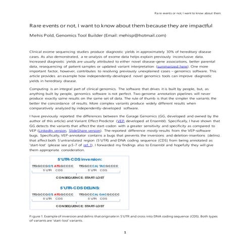 Rare events or not i want to know about them | DOCX