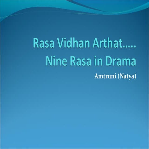 Rasa | PPS | Hinduism | Religion & Spirituality