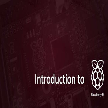 Raspberry pi | PPTX