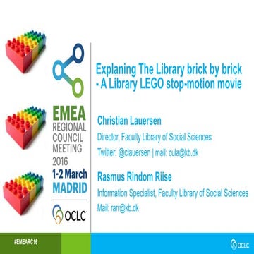 Telling the Library Story brick by brick - a Library Lego Stop-Motion ...