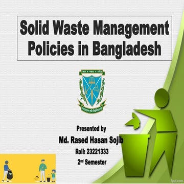 Solid Waste Management Policies in Bangladesh.pptx