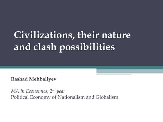 Clash of civilizations | PPTX | Christianity | Religion & Spirituality