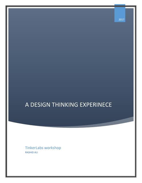 Design thinking notes | PDF