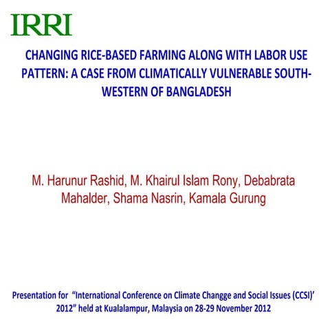 Rashid ccsi paper_sept 12 | PPT