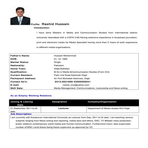Rashid cv | DOC