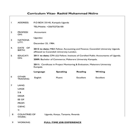 Rashid resume new | DOC