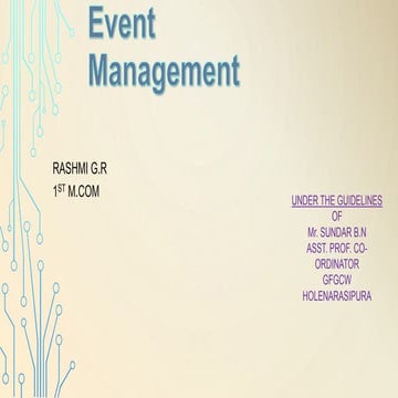 Event management | PPT