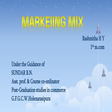 Marketing mix | PPTX