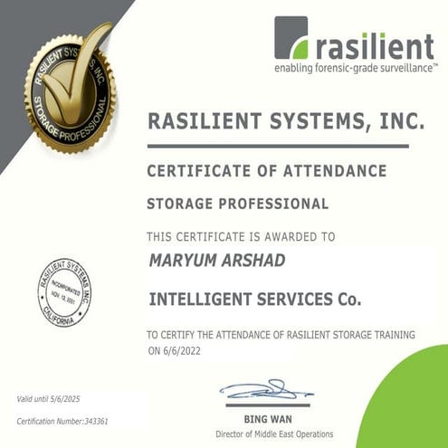 Rasilient Systems Certification.pdf