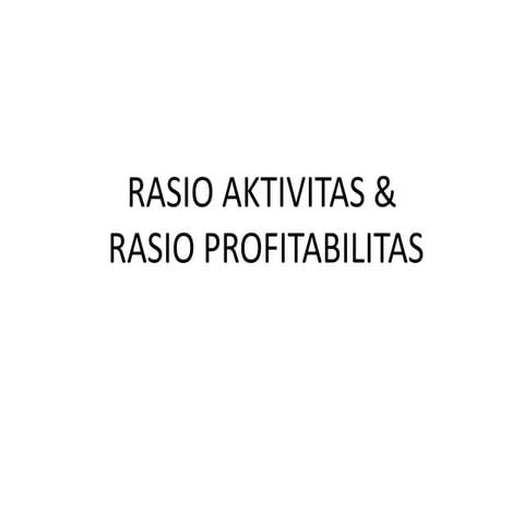 RASIO_AKTIVITAS_.ppt, perputaran utang,Perputaran persediaan | PPT