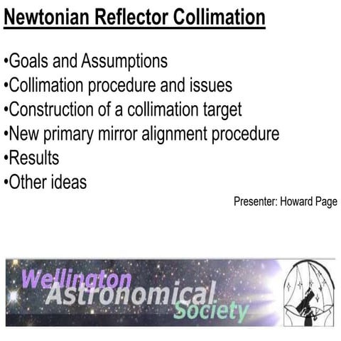 Primary mirror collimation target | PDF