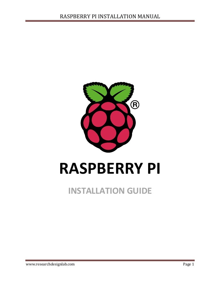 Raspberry Pi Manual 