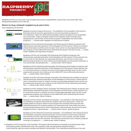 Raspberry Pi Pico Projects Raspberry Pi Projects Pdf 7697
